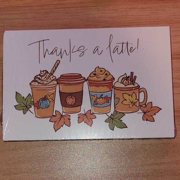 Office | 5 Thanks A Latte Cards 46 | Poshmark